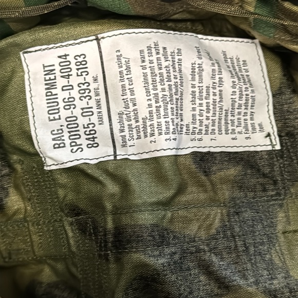 U.S. Army | Bags | Us Army Military Issued Tankers Equipment Bag ...